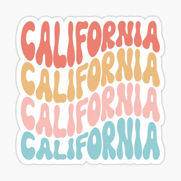 "California" Sticker for Sale by InfiniteSticker | Redbubble