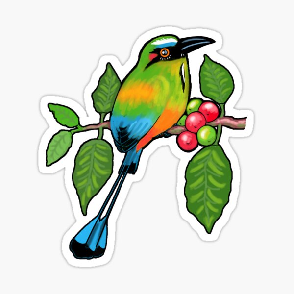 "Wonderful tropical bird " Sticker for Sale by paisajetropical | Redbubble