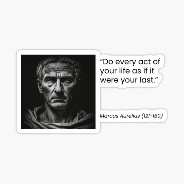 "Marcus Aurelius 1" Sticker for Sale by QuotationInsp | Redbubble