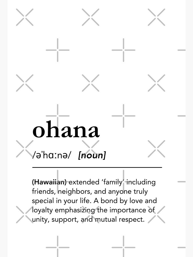 "Ohana definition word art. Ohana meaning. Ohana pronunciation. Ohana ...