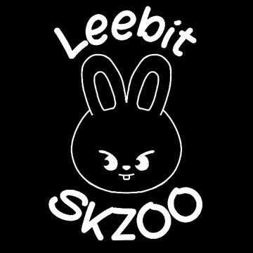 "Stray Kids - Skzoo Leebit Head w/ Name [WHITE OUTLINE]" Sticker for ...