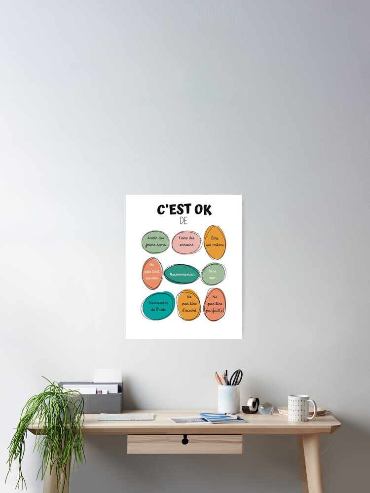"Positive affirmation, positive phrase for a child in boho color in ...