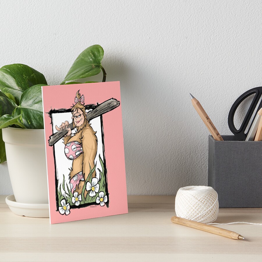 "Lady Sasquatch" Art Board Print for Sale by mkgeiger | Redbubble