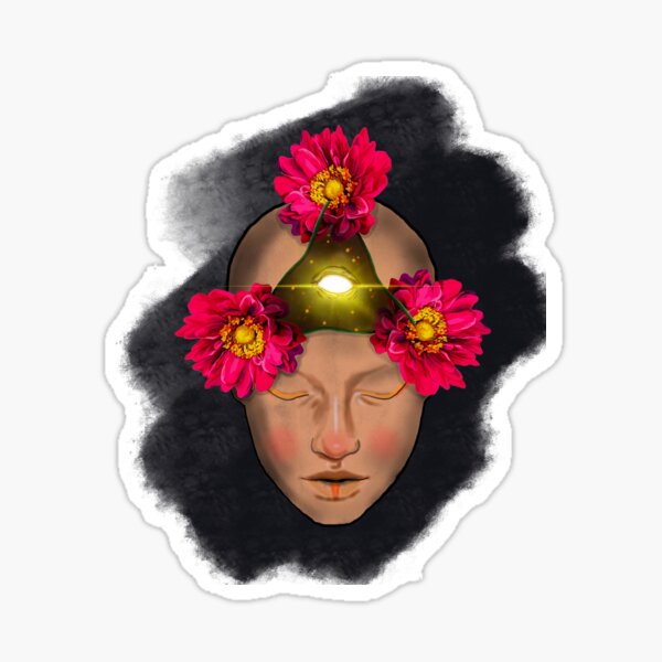 "Third eye " Sticker for Sale by Zagalar | Redbubble