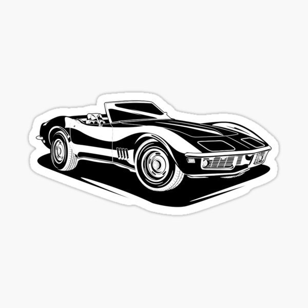 "Chevrolet Corvette C3 Convertible" Sticker for Sale by DecarYourself ...