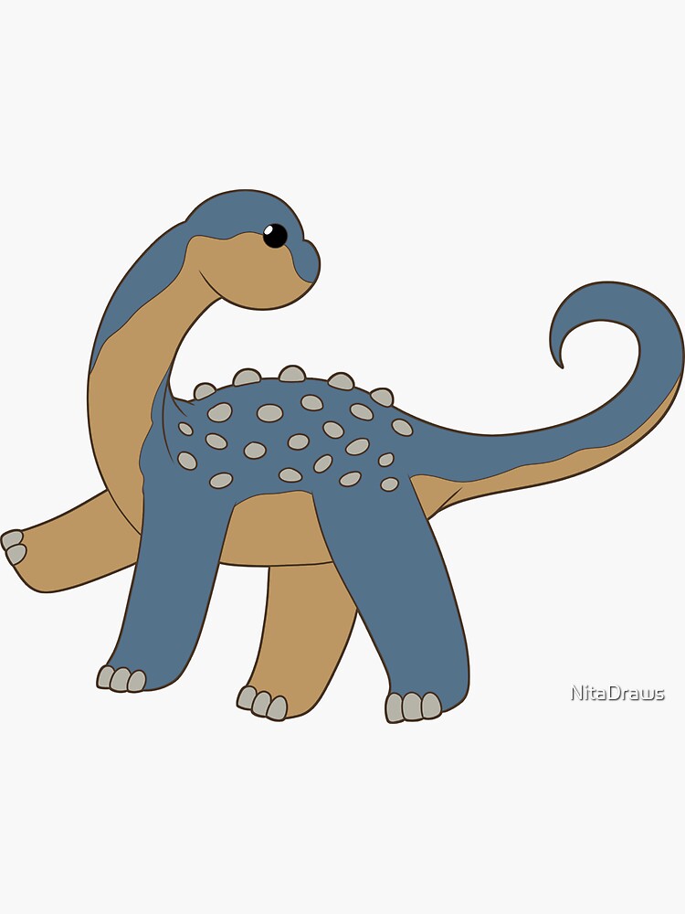 "Saltasaurus Chibi" Sticker for Sale by NitaDraws | Redbubble