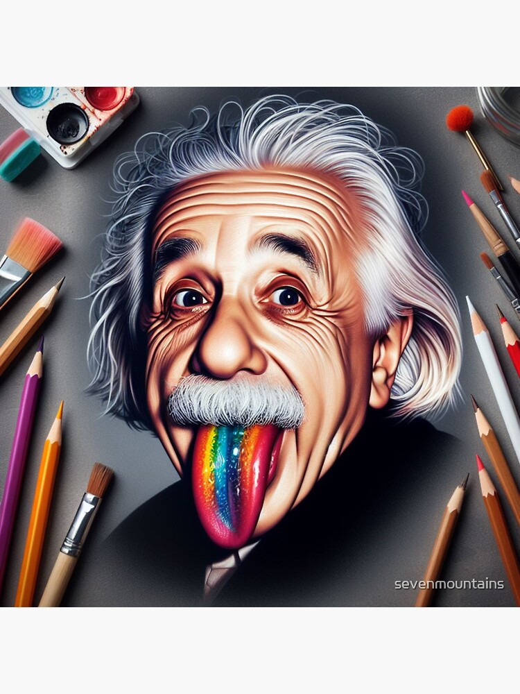 " Albert Einstein" Sticker for Sale by sevenmountains | Redbubble