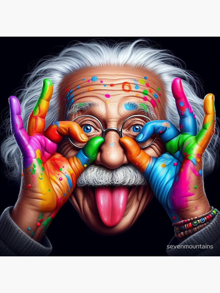 " Albert Einstein" Sticker for Sale by sevenmountains | Redbubble