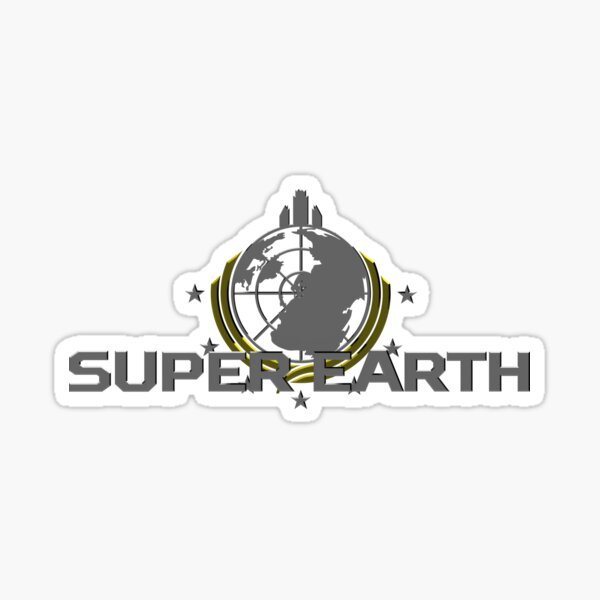 "Super Earth" Sticker for Sale by WabushiDesigns | Redbubble