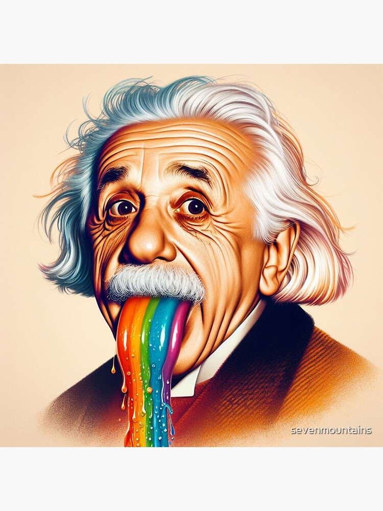 "Albert Einstein" Sticker for Sale by sevenmountains | Redbubble