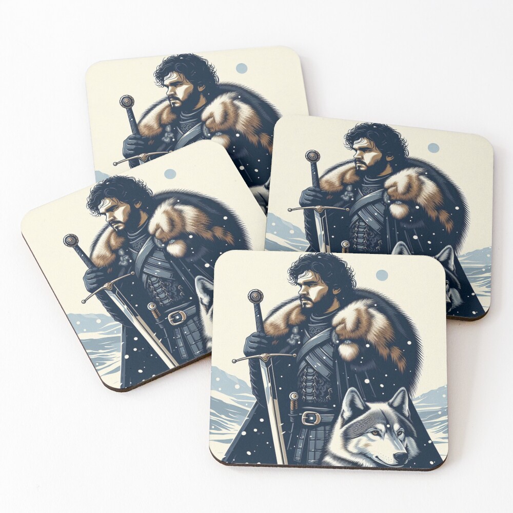 "Robb Stark and His Wolf - Game of Thrones" Sticker for Sale by ...