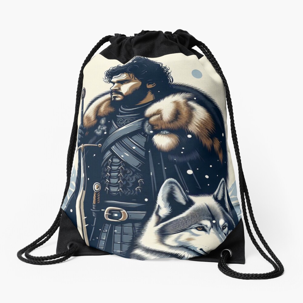 "Robb Stark and His Wolf - Game of Thrones" Sticker for Sale by ...