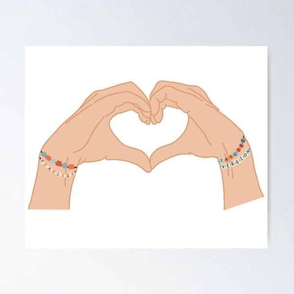 "Taylor Swift Fearless Heart" Poster for Sale by gocrazygomads | Redbubble