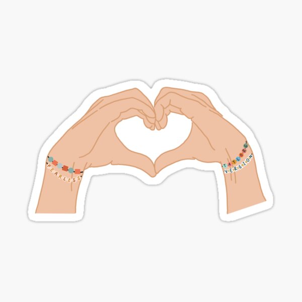 "Taylor Swift Fearless Heart" Sticker for Sale by gocrazygomads | Redbubble