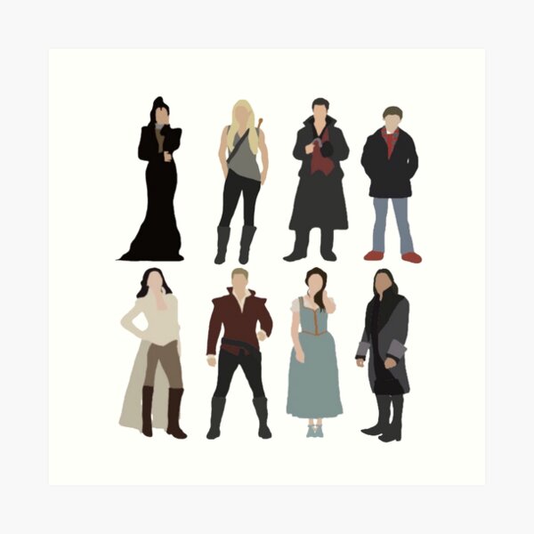 "OUAT Main Characters" Art Print for Sale by paigemarie13 | Redbubble