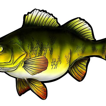 "yellow perch fnf 2" Sticker for Sale by Finsinframes | Redbubble