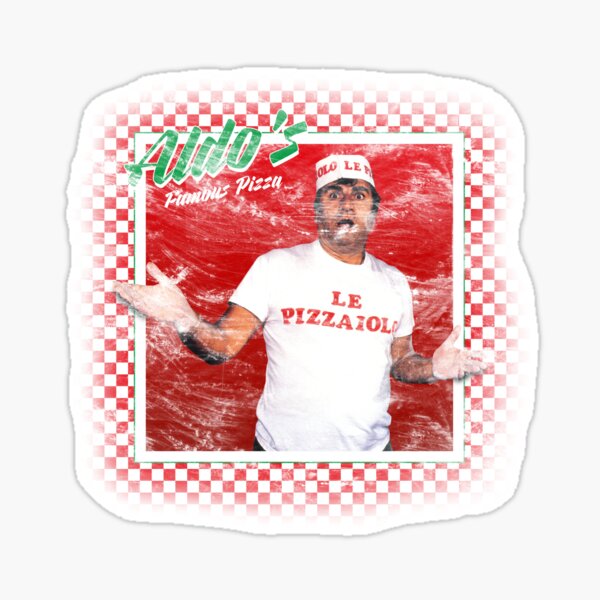 "Aldo's Famous Pizza" Sticker for Sale by FlekserOne | Redbubble