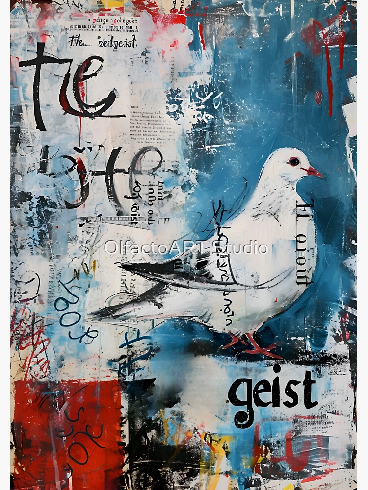 "Eclectic Harmony- Avant-Garde Peace Dove in Neo-Expressionist Fusion ...