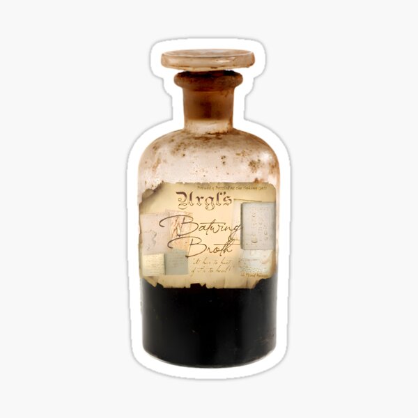 "Urgl's Batwing Broth #2" Sticker for Sale by theeverydayowl | Redbubble