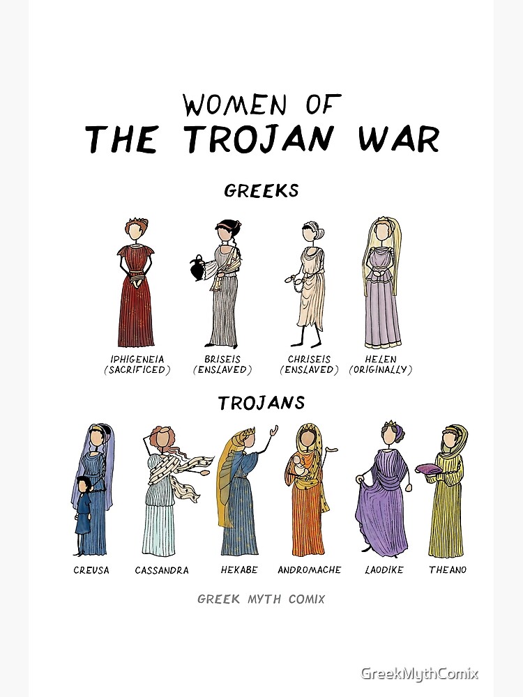 "Women of the Trojan War - Greek Myth Comix" Poster for Sale by ...