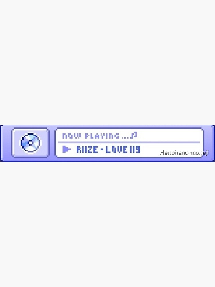 "RIIZE Love 119 Now Playing" Sticker for Sale by Henoheno-moheji ...