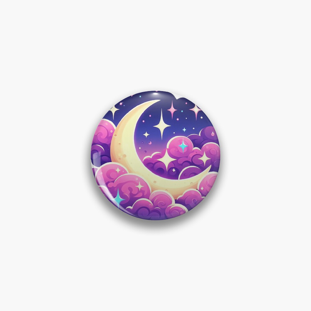 "Purple Moon" Sticker for Sale by dreamywitch | Redbubble