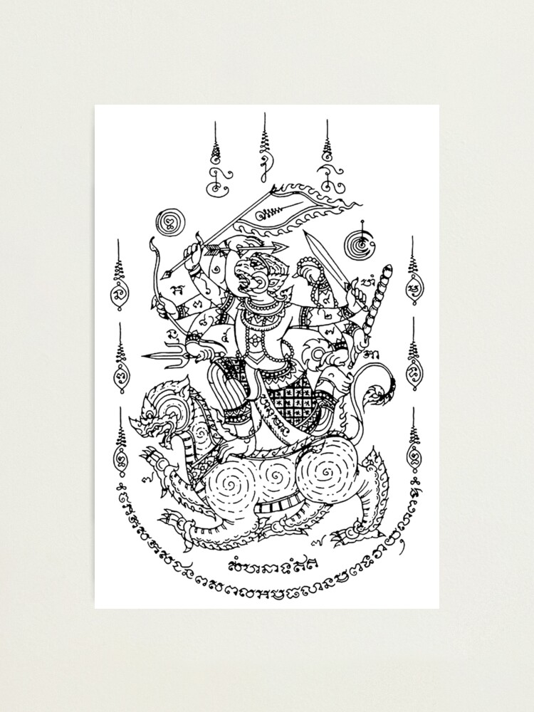 Hanuman Thai Tattoo Designs