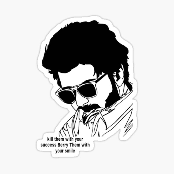 "Vijay art design" Sticker for Sale by ARTISAN25 | Redbubble