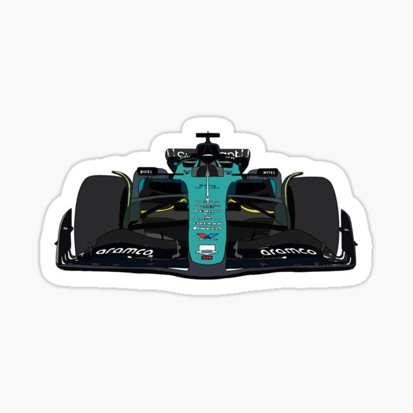 "Aston Martin F1" Sticker for Sale by art-by-yana | Redbubble