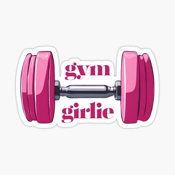"Gym Girlie" Sticker for Sale by Allinea | Redbubble