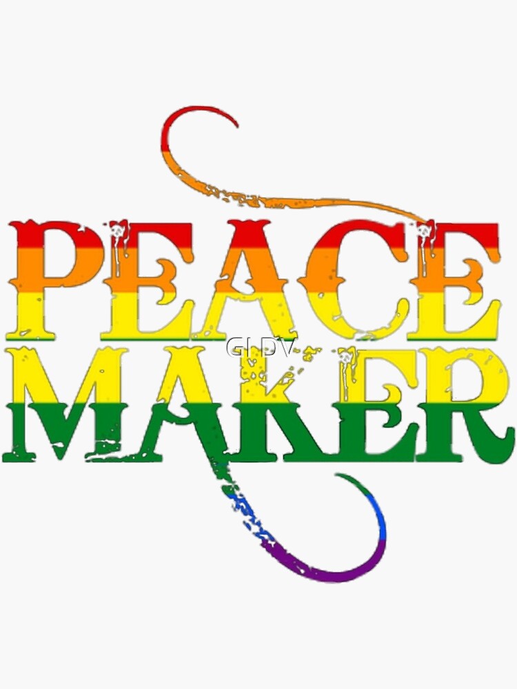 "Peacemaker" Sticker by GuinevereDC | Redbubble