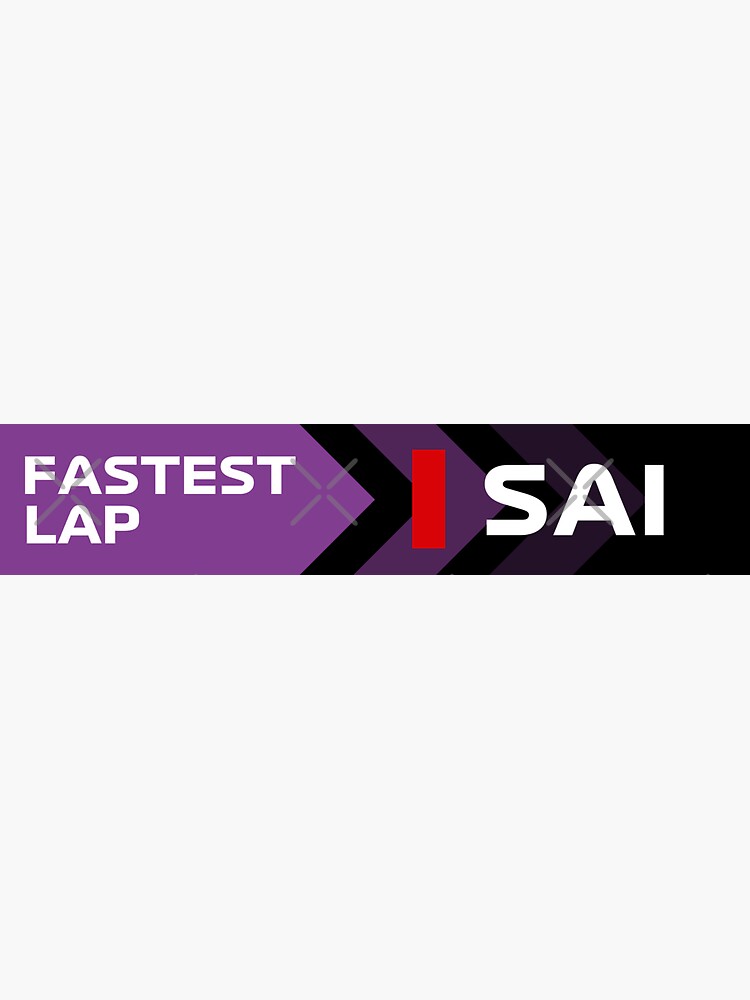 "Carlos Sainz Fastest Lap F1" Sticker for Sale by F1PIT | Redbubble