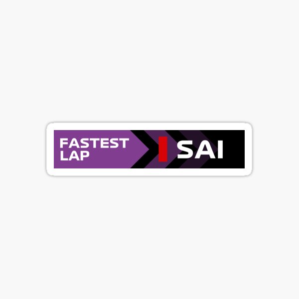 "Carlos Sainz Fastest Lap F1" Sticker for Sale by F1PIT | Redbubble