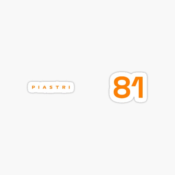 "Oscar Piastri 81 Modern" Sticker for Sale by F1PIT | Redbubble