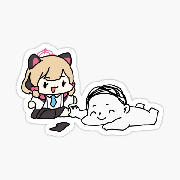 "Momoi & Sensei Feet Grabbing - Blue Archive" Sticker for Sale by ...