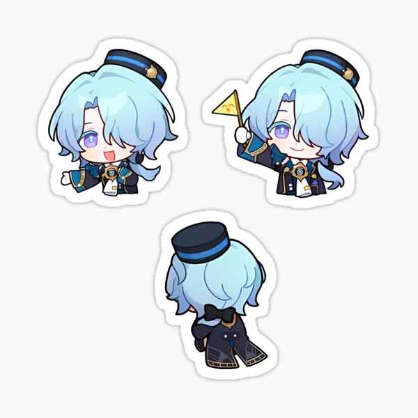 "Misha Honkai Star Rail Chibi Stickers Set" Sticker for Sale by dudu ...