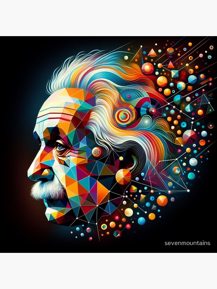 "Albert Einstein" Sticker for Sale by sevenmountains | Redbubble