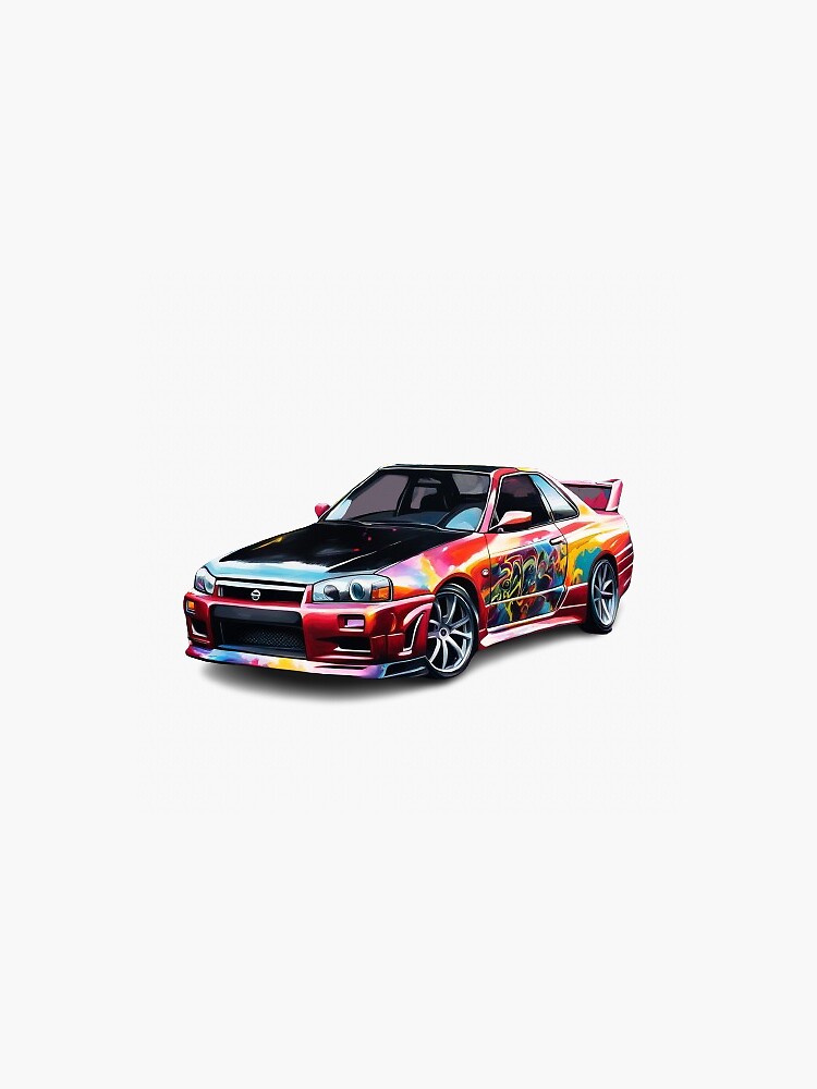 "Nissan skyline " Sticker for Sale by A-Wood- | Redbubble