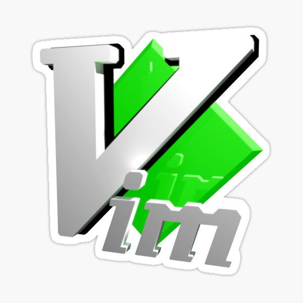 "VIm Editor Logo 3D" Sticker for Sale by skoolsarecool | Redbubble