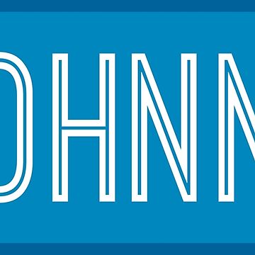 "Johnny Name" Sticker for Sale by jeallan | Redbubble