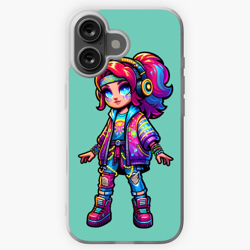 "Raver Girl - Cartoon v2" Sticker for Sale by subCultGraphix | Redbubble