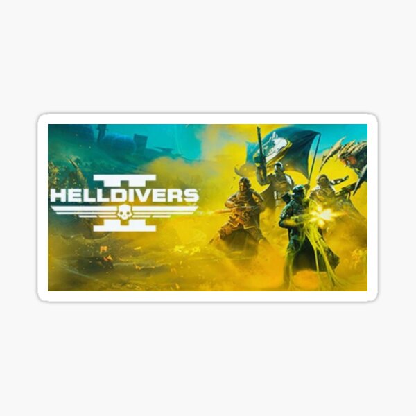 "Helldivers" Sticker for Sale by lifssongyerra | Redbubble