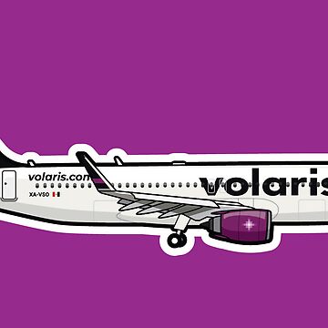 "Volaris A320 - Soaring High Mexican Skies" Sticker for Sale by ...