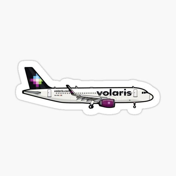 "Volaris A320 - Soaring High Mexican Skies" Sticker for Sale by ...