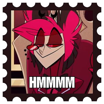 "Alastor "Hmmm" Meme" Sticker for Sale by Maddie Lamb | Redbubble