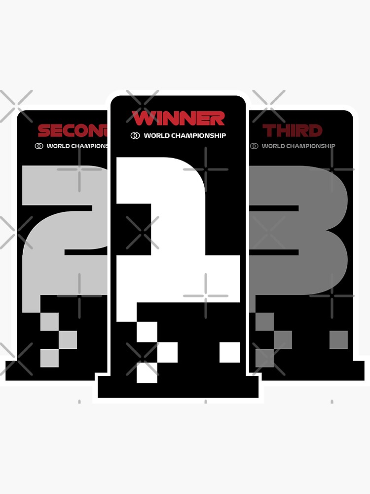 "F1 Race Position Boards Design" Sticker for Sale by David Speed ...