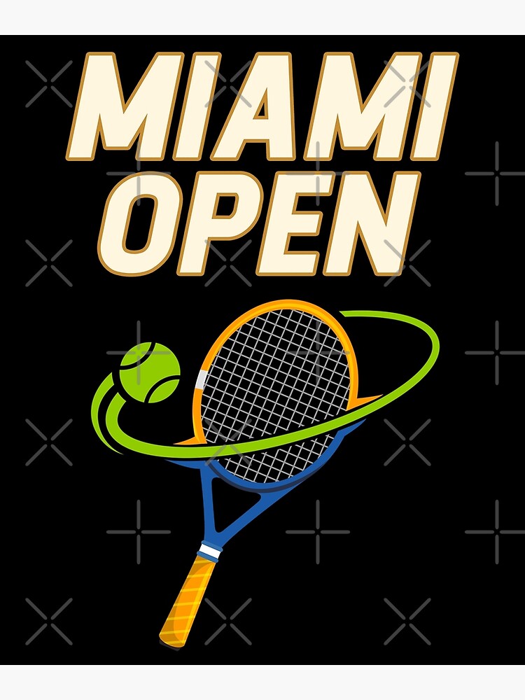 "miami open" Poster for Sale by jaklonStudios | Redbubble