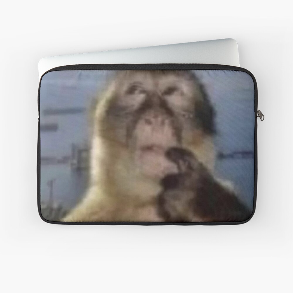 "Monkey thinking" Sticker for Sale by kiwifruitjuice | Redbubble