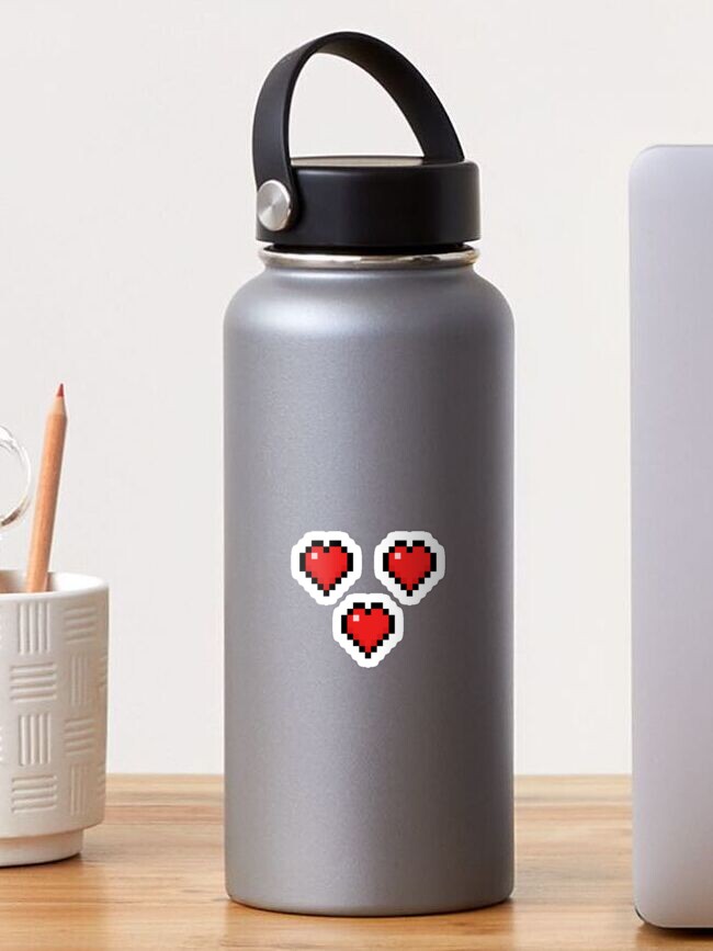 "Minecraft Heart Sticker" Sticker for Sale by P3nguin82 | Redbubble