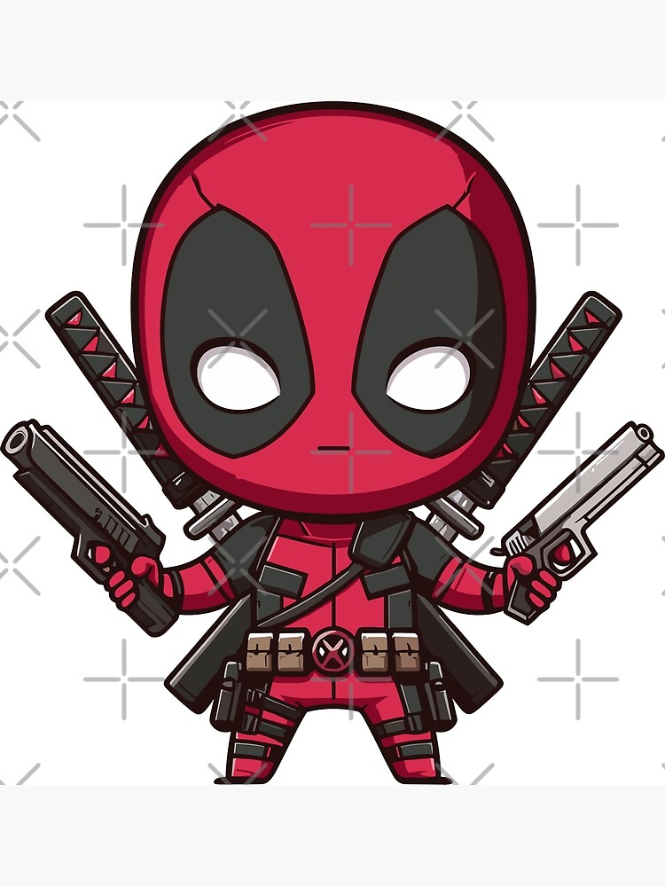 "Chibi D. Pool" Poster for Sale by brexastore | Redbubble